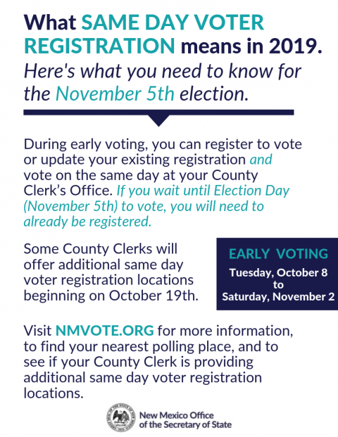 What You Need to Know About Same Day Voter Registration for the 2019 ...
