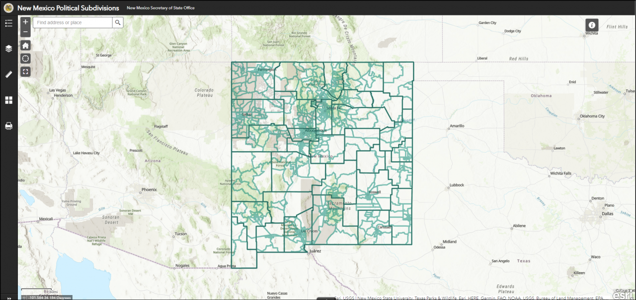 GIS Voting District Data | Maggie Toulouse Oliver - New Mexico ...